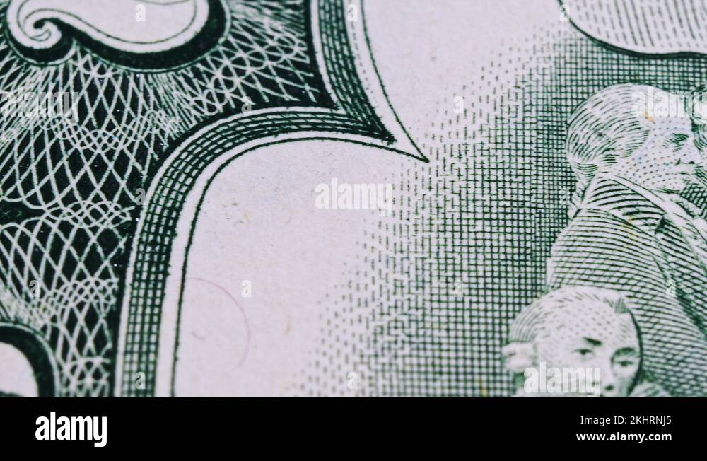 Sliding video of a two US dollar bill note Stock Video Footage - Alamy