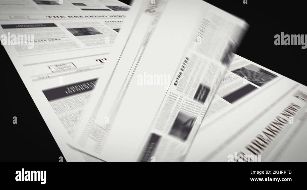 Information headline on newspaper Stock Videos & Footage - HD and 4K ...