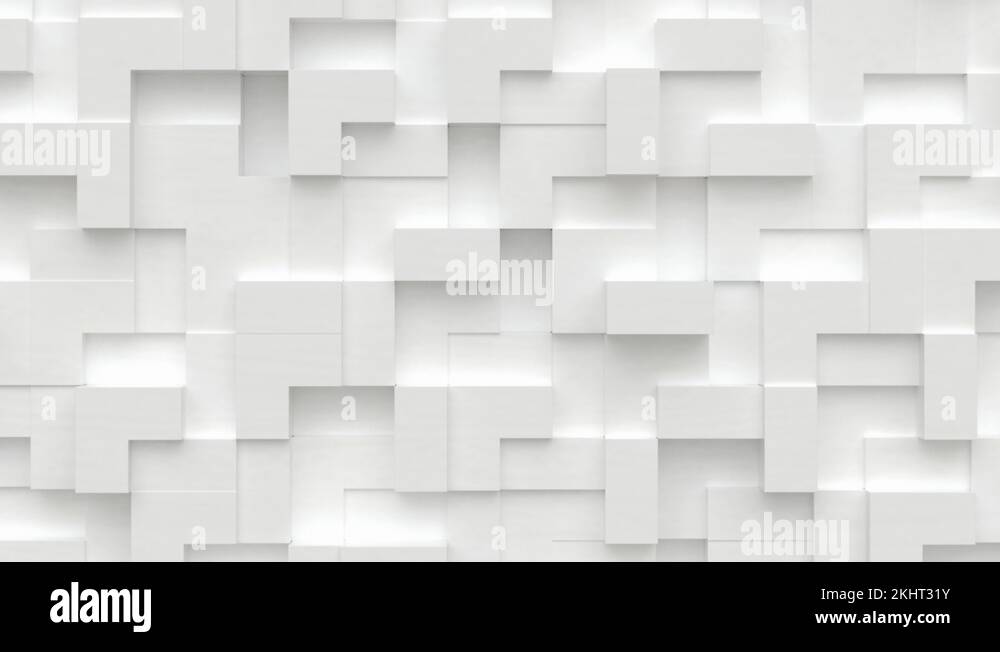 Abstract Motion Background From Random Moving Cube Blocks Stock Video