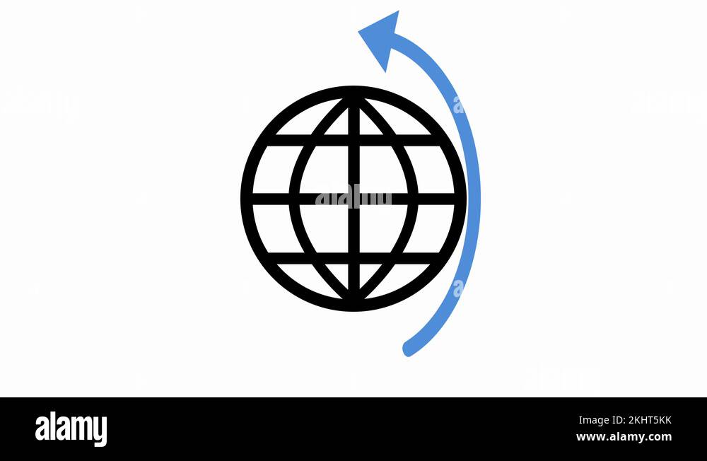World internet connection logo animation loop blue Stock Video Footage ...