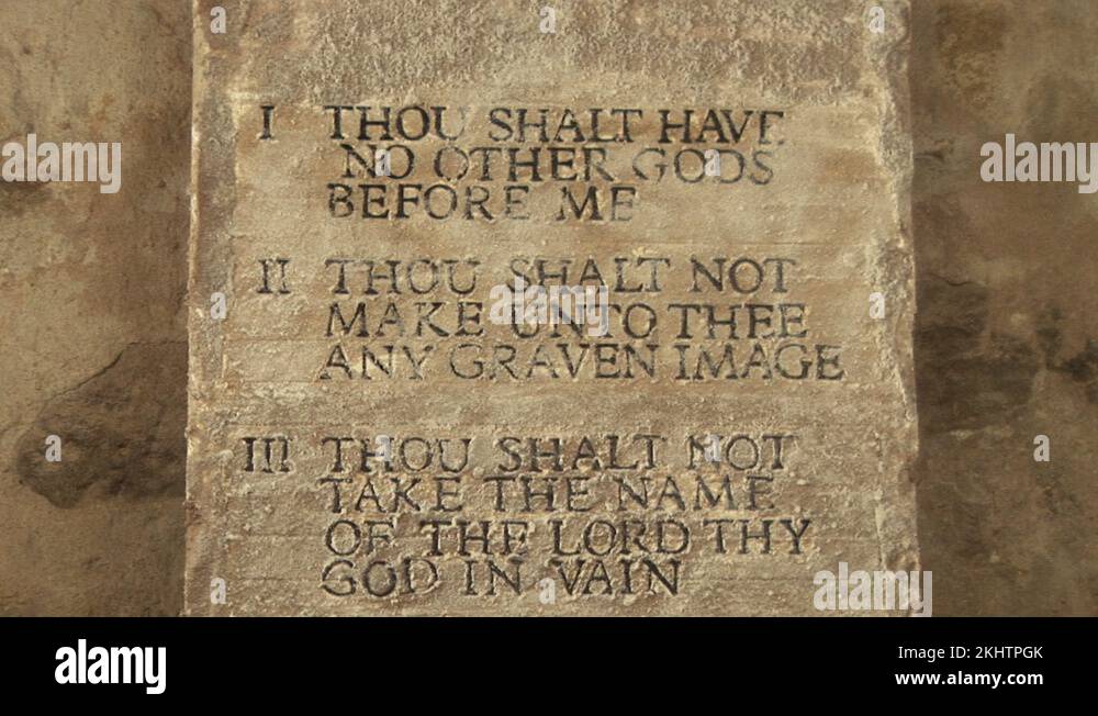 10 commandments bible on stone Stock Videos & Footage - HD and 4K Video ...