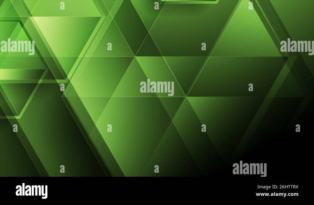 Green abstract tech motion background with glossy polygons Stock Video ...