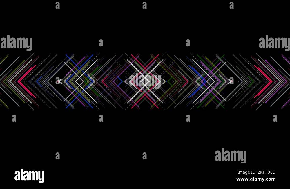 Triangular pattern of lines with interference. Animation. Hypnotic mirror Stock Video Footage ...