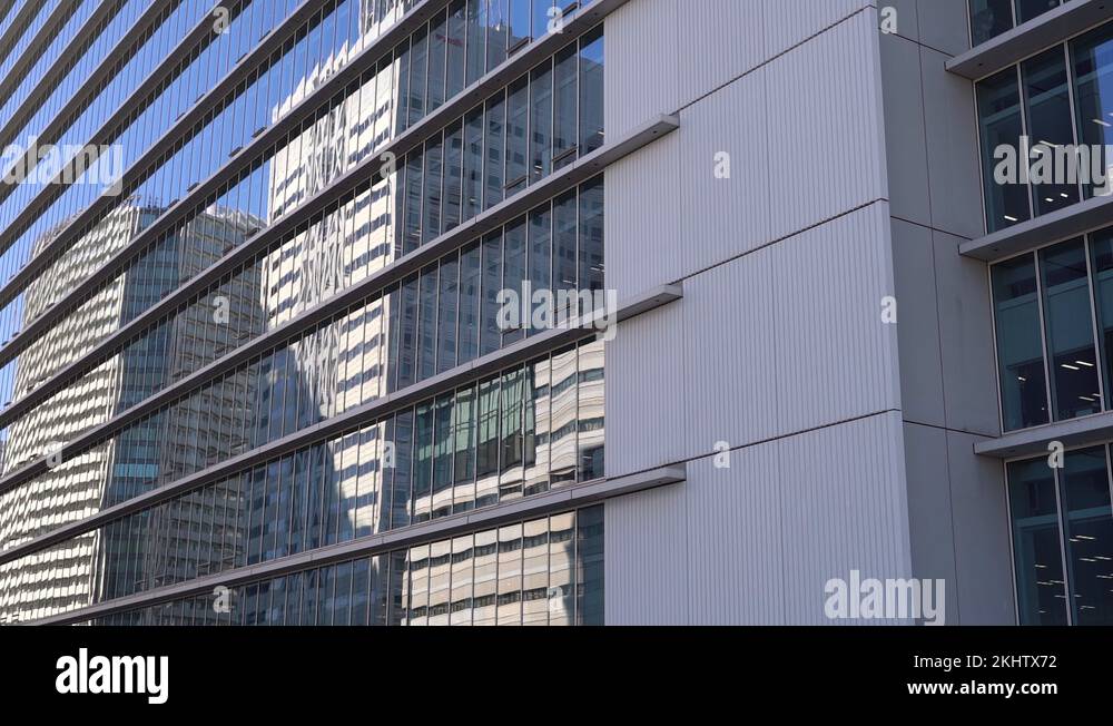 Closer Look At The Exterior Design Of A High Rise Office Building With ...