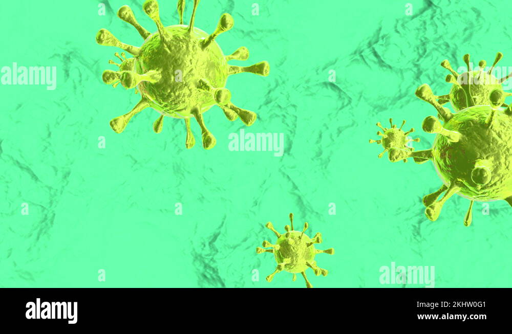 3d animation of absorption process of viruses by immune cell in the ...