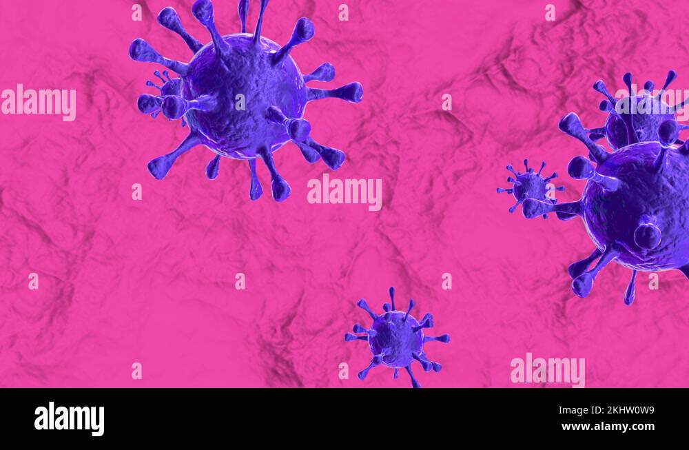 3d animation of absorption process of viruses by immune cell in the ...