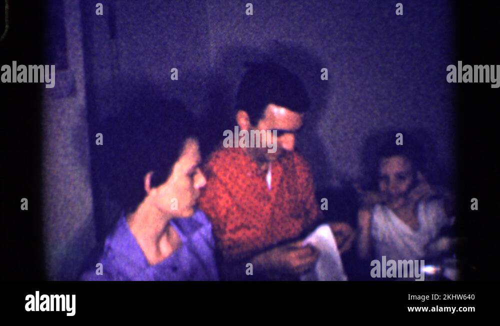 MICHIGAN-1959: Vintage Super 8 Film On Anglo-Saxon American Dinner Table Stock Video Footage - Alamy