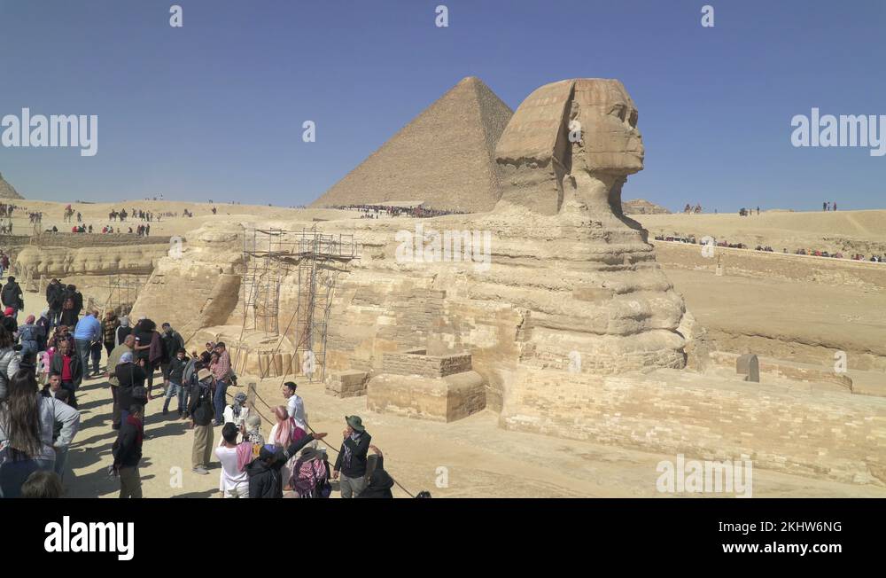 Great Sphinx of Giza, one of the most famous landmarks of ancient Egypt ...