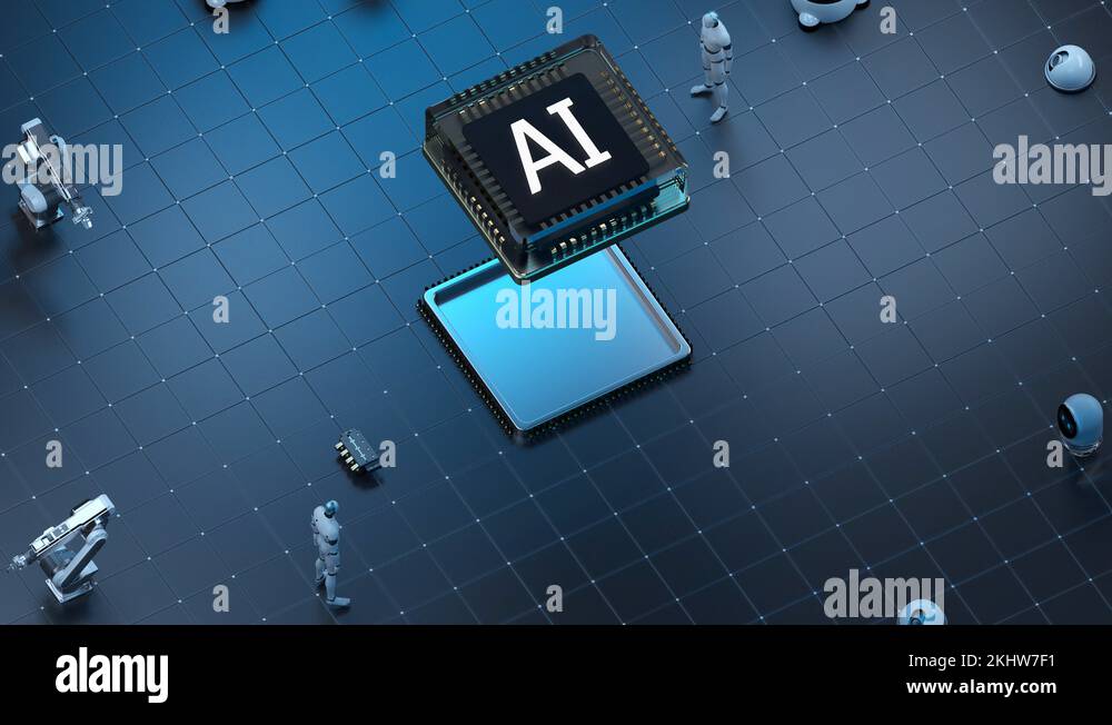 Various robot, cyborg machine, explaining Artificial intelligence 'AI ...