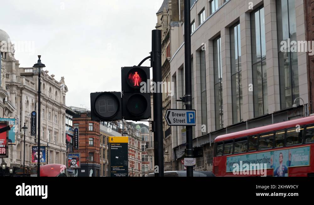 Pedestrian crossing red man Stock Videos & Footage - HD and 4K Video ...