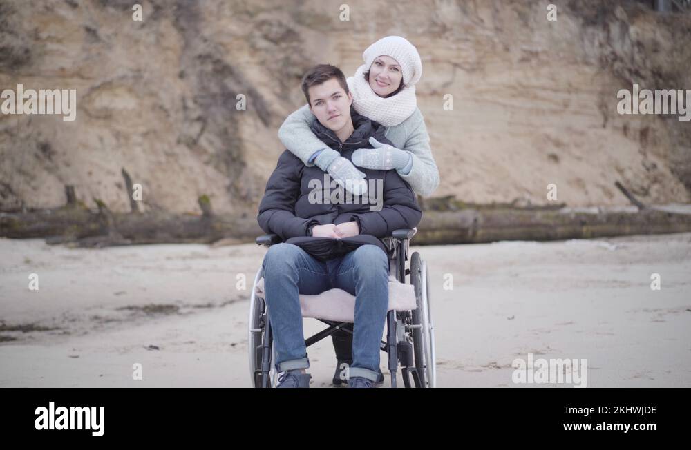 Woman hugging man in wheelchair Stock Videos & Footage - HD and 4K ...