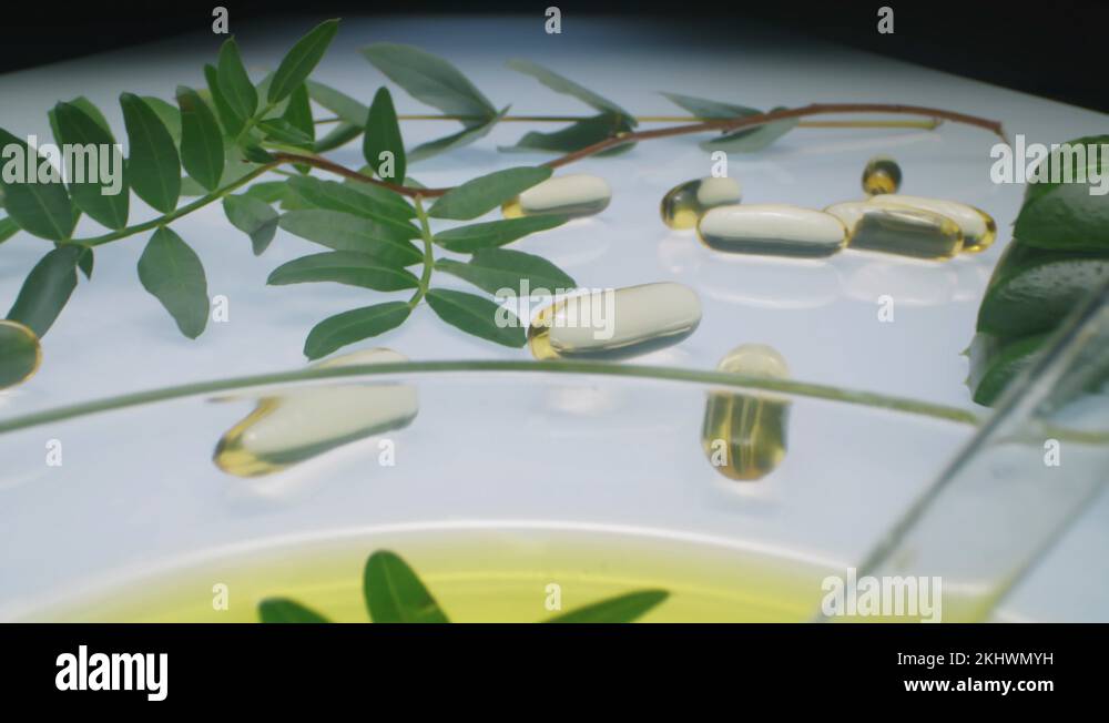 Pouring Oil on Pharmaceutical Capsules with Glass Pipette Stock Video ...