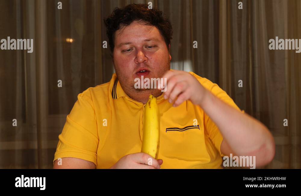 Man eating banana Stock Videos & Footage - HD and 4K Video Clips - Alamy