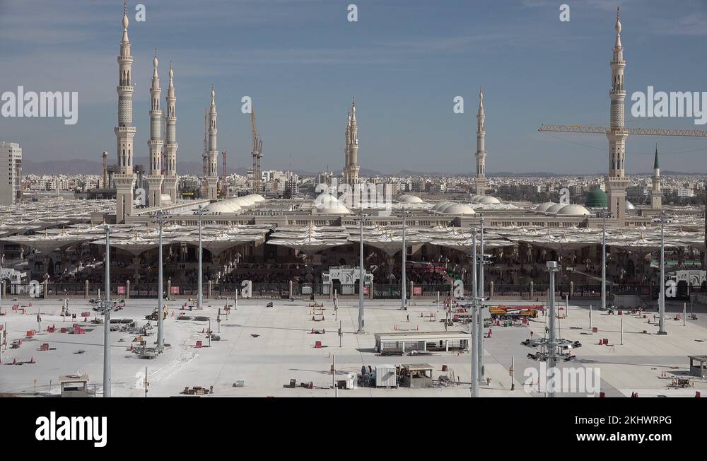 Construction and expansion of Prophet's Mosque in Medina, Saudi Arabia ...