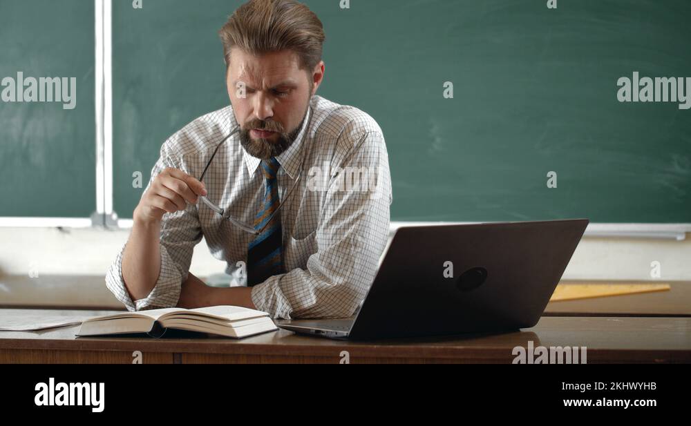 Teacher laptop classroom Stock Videos & Footage - HD and 4K Video Clips ...