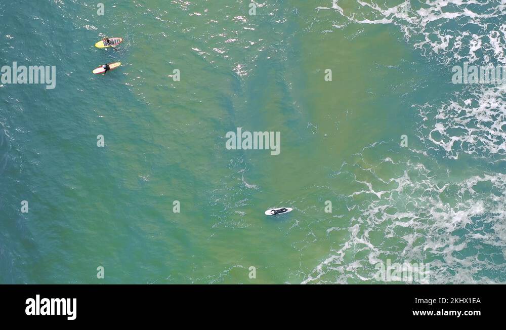 4K Corpus Christi Texas Surfers Birdseye Drone Port Aransas Mustang ...