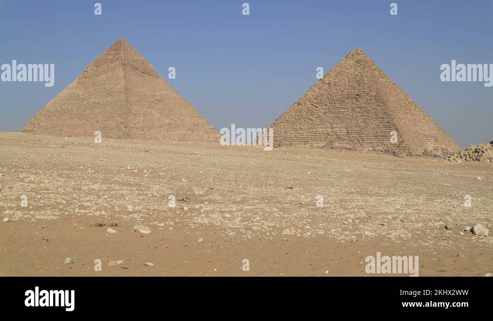 Pyramid of chephren and pyramid of menkaure Stock Videos & Footage - HD ...