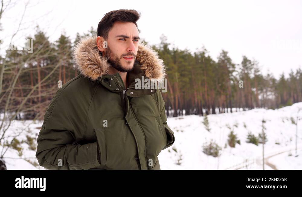Attractive bearded man standing outdoors Stock Videos & Footage - HD ...