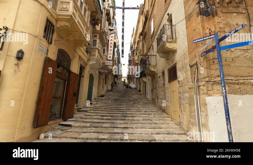 Malta steps valletta street Stock Videos & Footage - HD and 4K Video ...