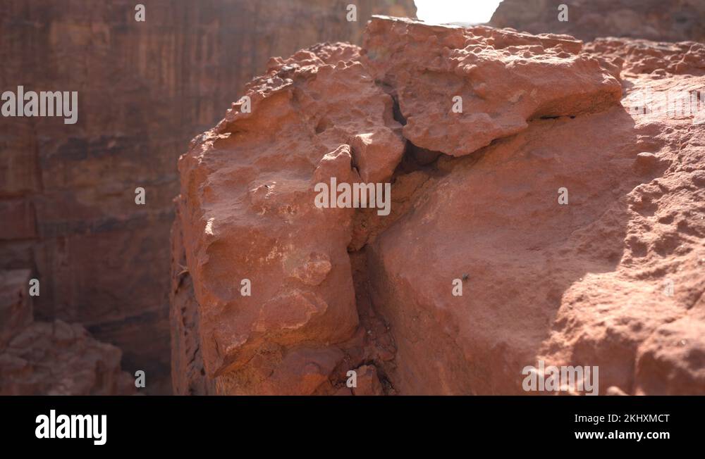 Rock in the ancient city of Petra, one of the new seven wonders of the ...