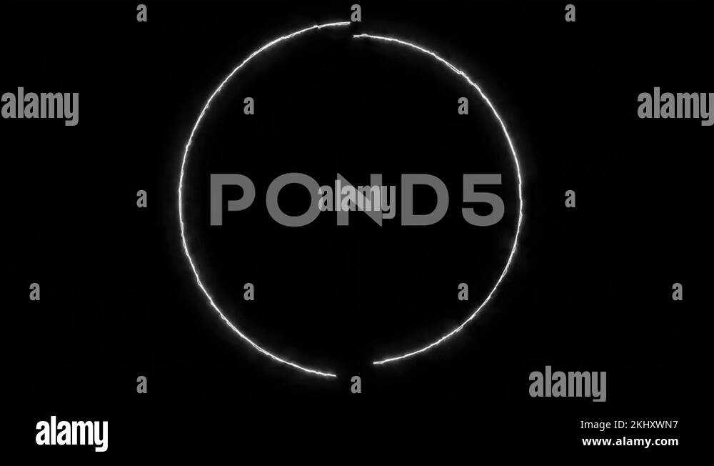 Red symbol of biohazard warning . Motion graphic. Alpha channel Stock ...