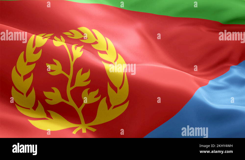 Eritrea Waving Flag National 3d ‎eritrean Flag Waving Sign Of Eritrea