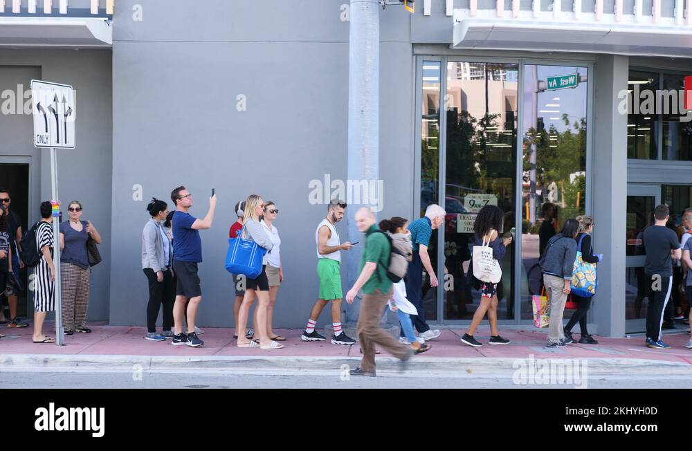 Line of people waiting at grocery store Stock Videos & Footage - HD and ...