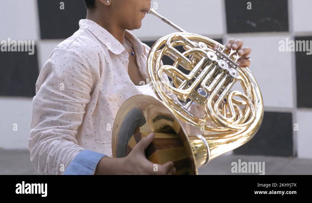 Playing a french horn Stock Videos & Footage - HD and 4K Video Clips ...