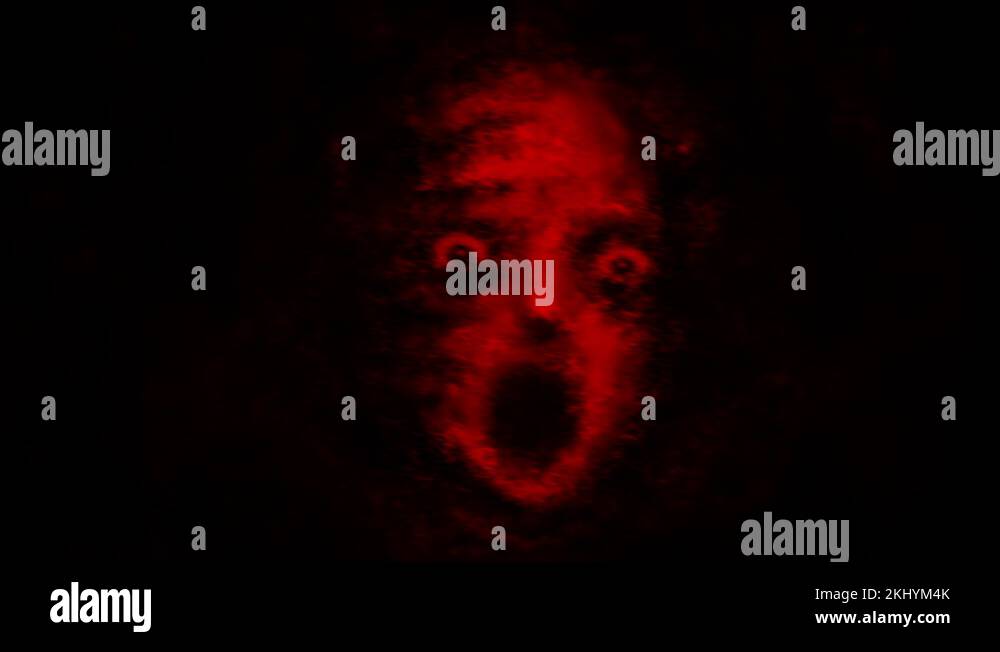 Horror collection 2D animation with scary faces 2D animation Stock ...