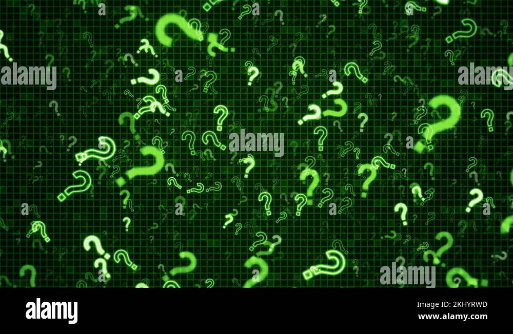 "?"Question marks on the grid.green[loop] Stock Video Footage - Alamy