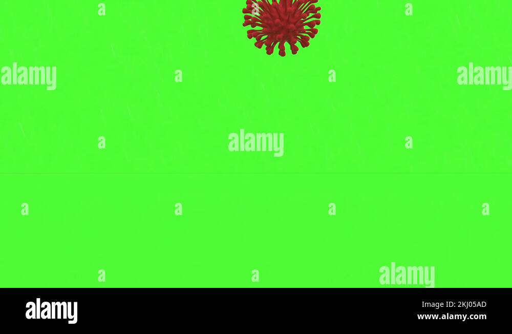 Coronavirus (COVID-19) Animation Green Screen Background Stock Video ...