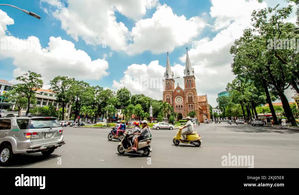 Notre Dame Cathedral (Vietnamese: Nha Tho Duc Ba), build in 1883 in Ho ...