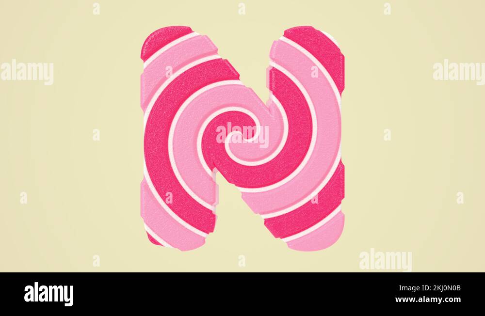 Sweet lollipop letters, candy font, spiral animated caramel. Confection ...