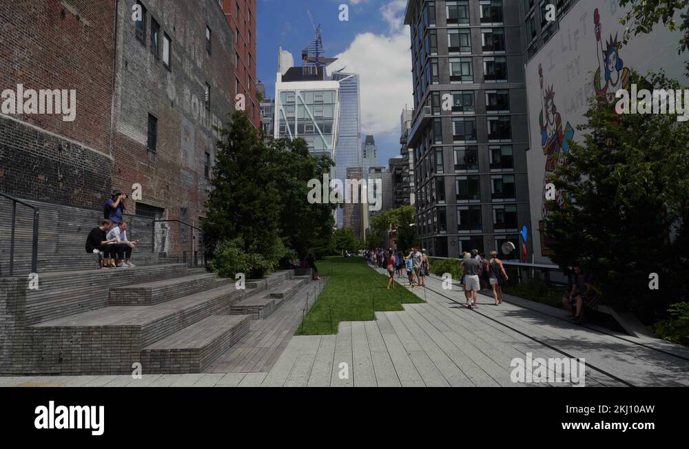 High line public park new york city Stock Videos & Footage - HD and 4K ...