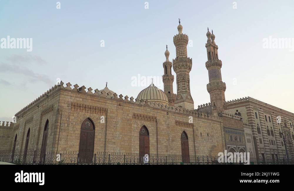 The Al Azhar mosque situated in Islamic Cairo, Egypt Stock Video ...