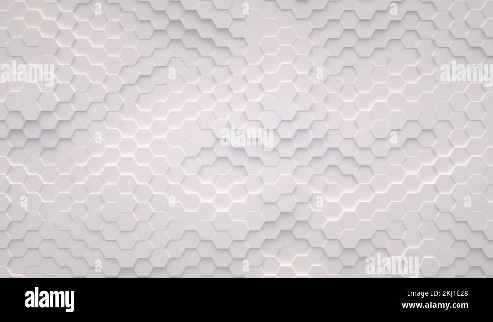 Abstract Motion Background From Random Moving Hexagons Seamless Loop