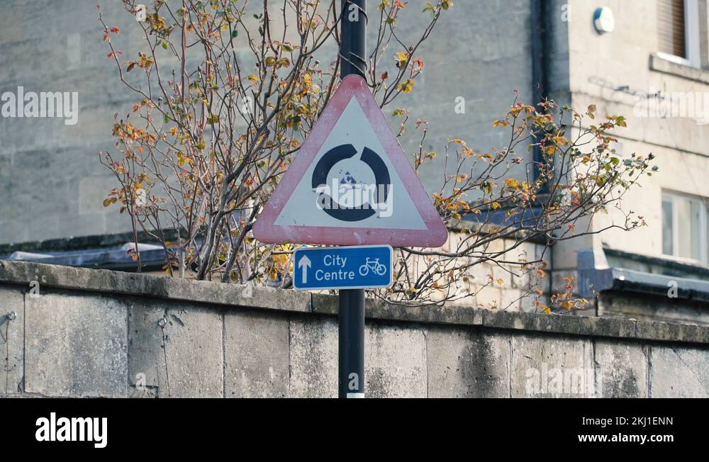 Roundabout sign Stock Videos & Footage - HD and 4K Video Clips - Alamy