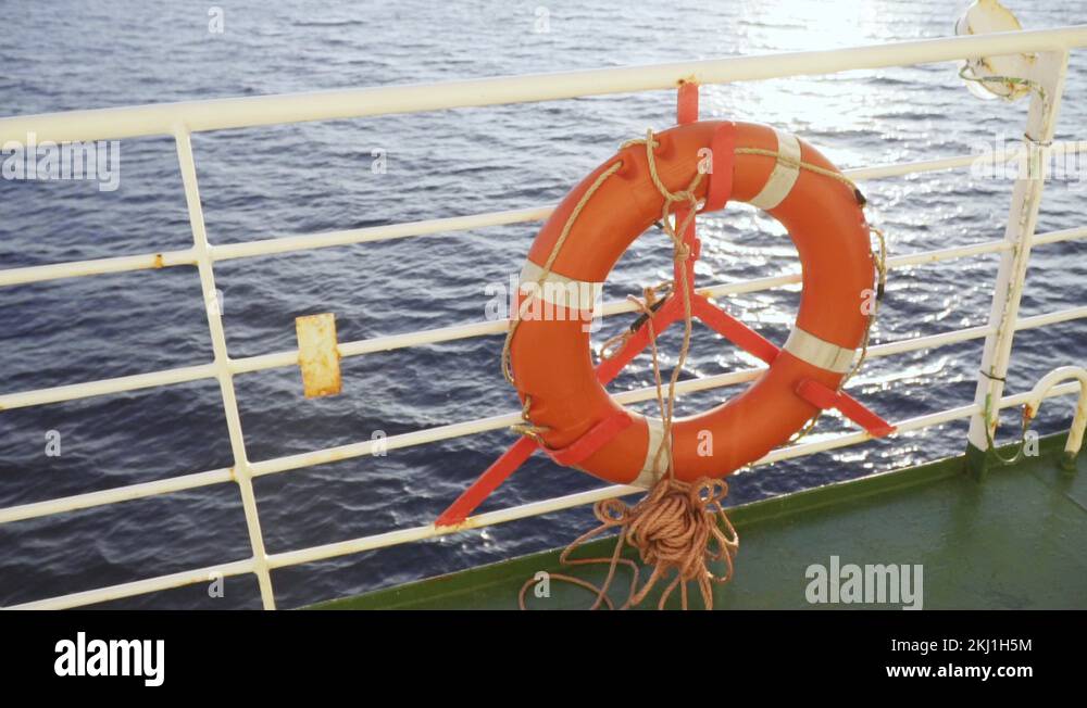 Lifebelt lifebuoy life belt ring safety buoy Stock Videos & Footage ...
