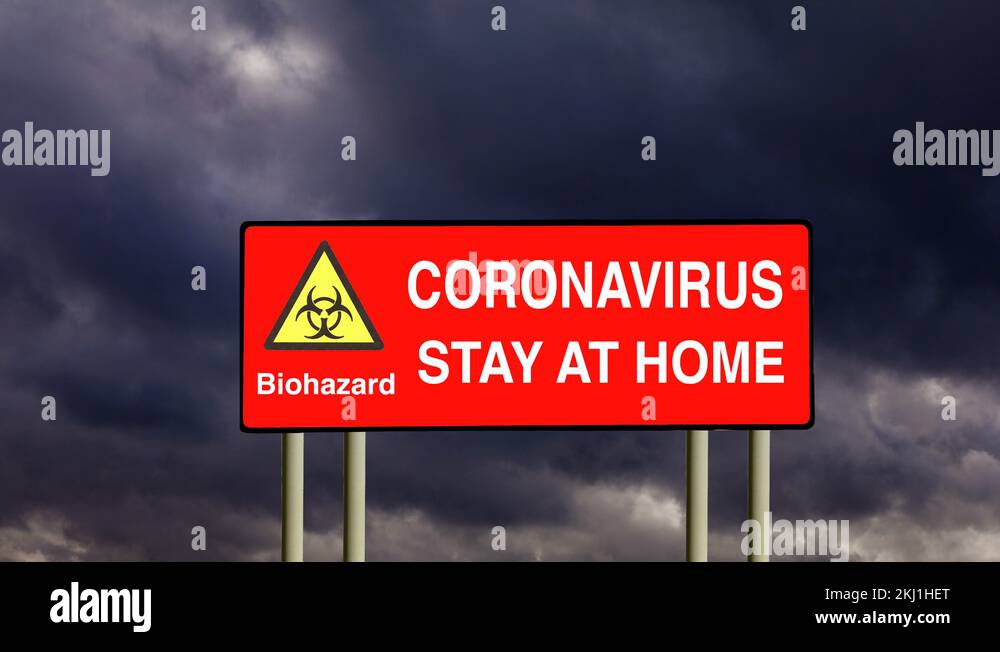 Stay at home warning sign Stock Videos & Footage - HD and 4K Video ...