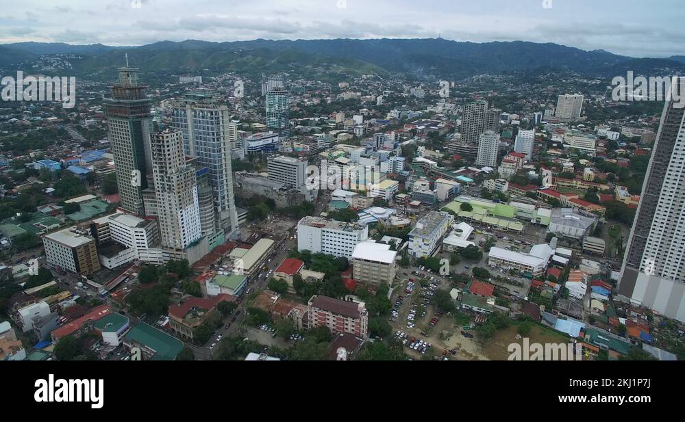 Cebu City Cityscape with Skyscrapers and Local Architecture ...