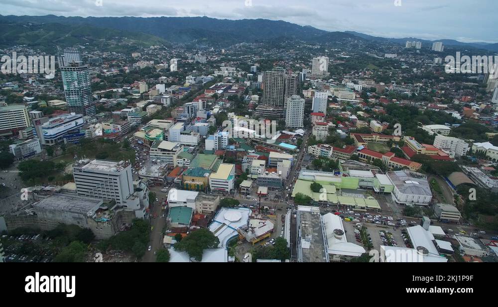 Cebu City Cityscape with Skyscrapers and Local Architecture ...