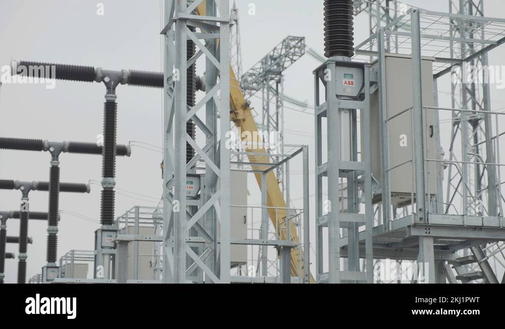 Power line power substation Stock Videos & Footage - HD and 4K Video ...