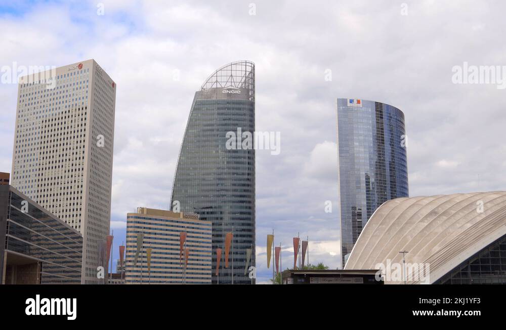 Engie Tower, Egee Tower and Tour Sequoia Tower in La Defense Stock Video Footage - Alamy