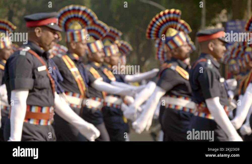 Republic day Parade/ ceremony/ celebration in Mumbai, India (January ...