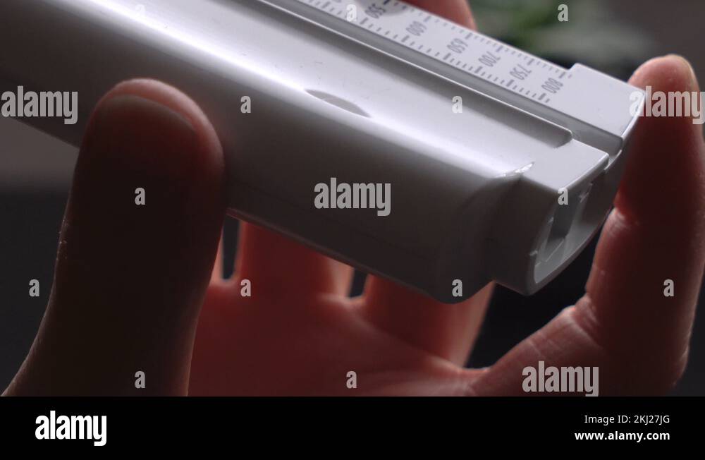 Asthma Peak Flow Meter Breath Checker Breathing Coughing Blowing Stock ...