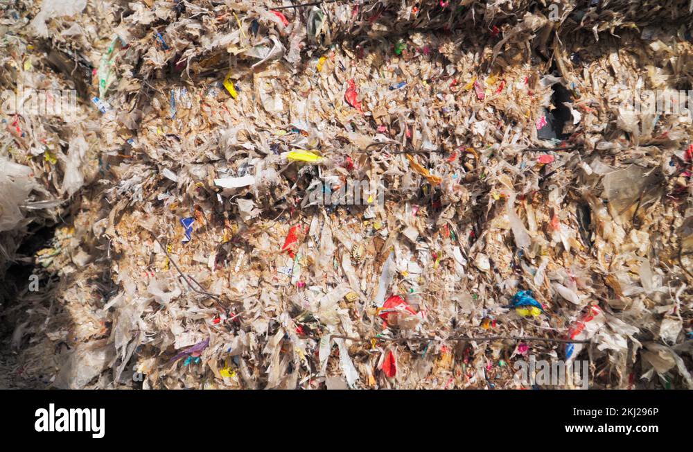 Pollution concept Garbage pile trash dump landfill Global damage ...