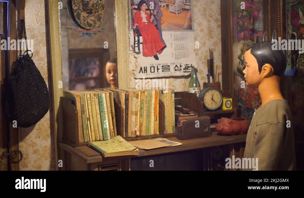 Korean boy during poor Korea in Museum of Modern History of Korea Stock ...