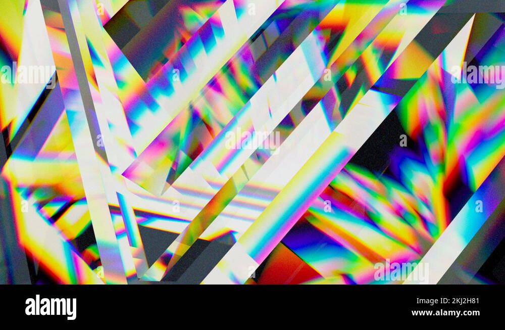 Spectacular full-screen saver. The edges of a transparent prism rotate ...