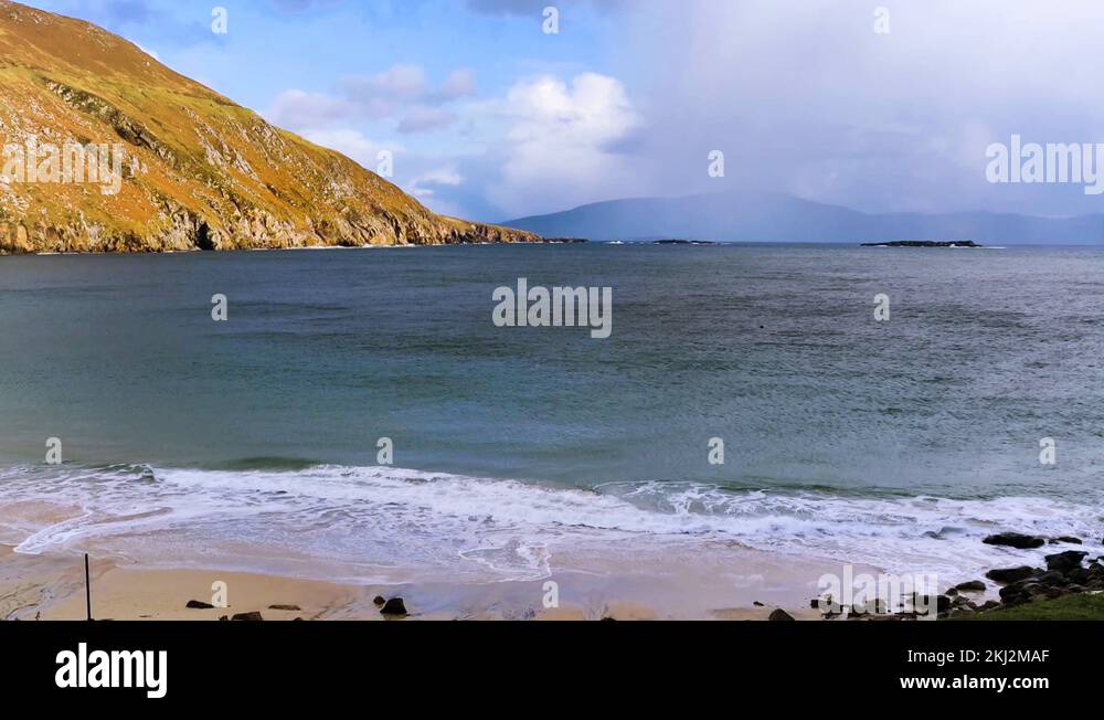 Keem Beach Achill Island.Keem Bay on Achill Island off the coast of Co ...