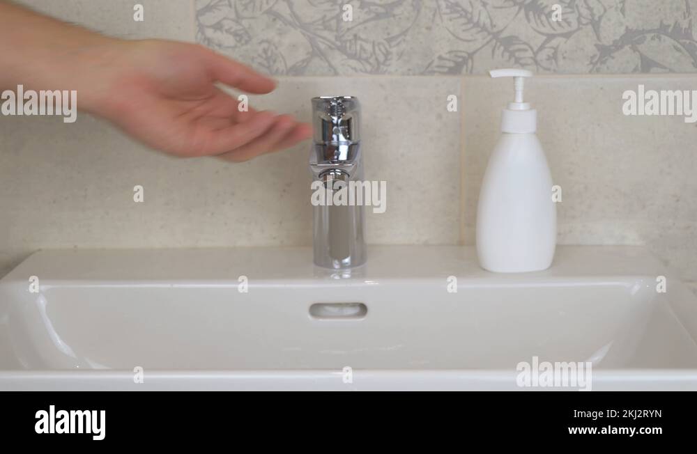 Full cycle of correct thorough hand washing Stock Video Footage - Alamy